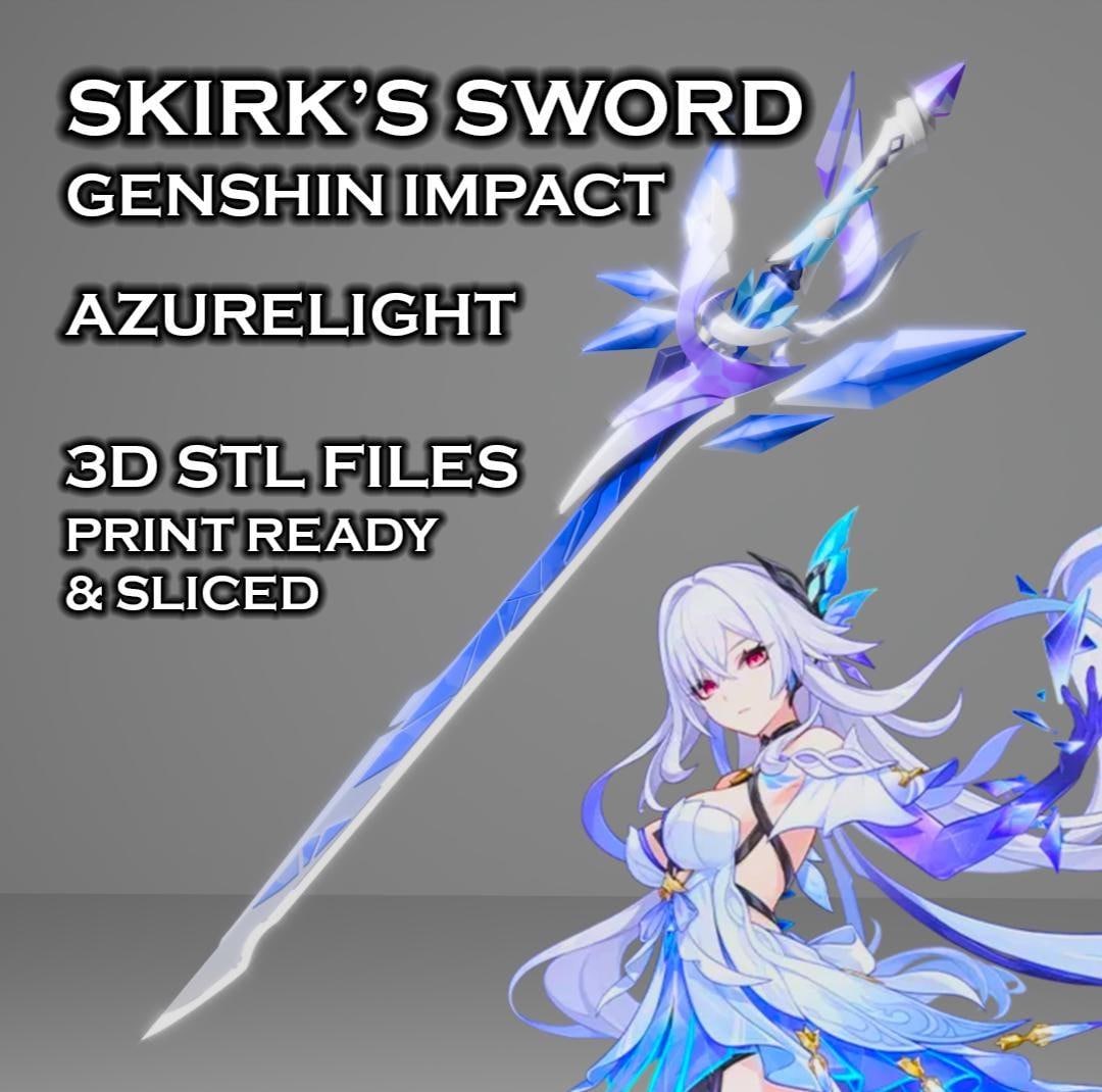Skirk Sword -- Genshin Impact Cosplay -- 3D Print Ready Sliced Files ...