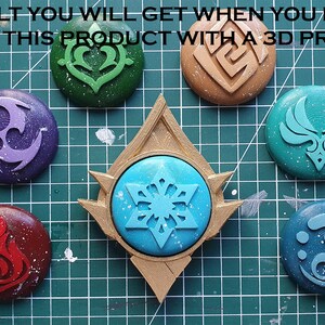 Shneznaya Vision Set -- Childe Cosplay -- Genshin Impact -- Vision ...