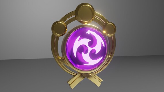 Inazuma Vision Set Genshin Impact Vision Frame and 7 - Etsy Hong Kong