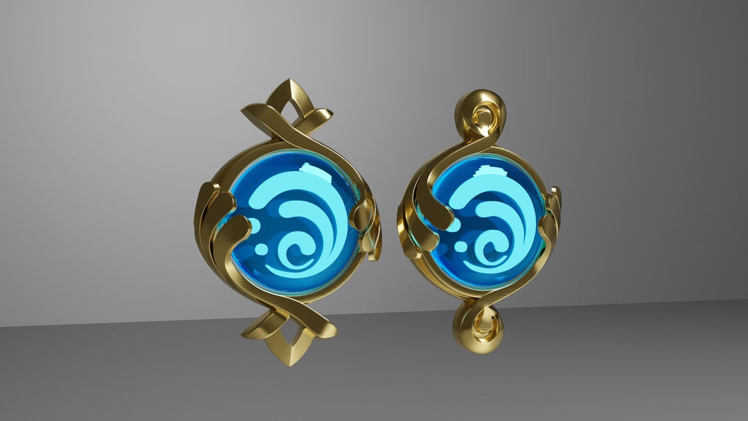 Fontaine Vision Set Pneuma and Ousia Genshin Impact 2 Vision Frame and ...