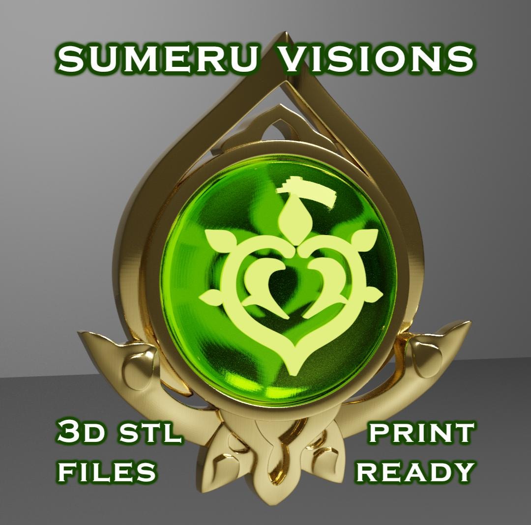 Sumeru Vision Set -- Genshin Impact -- Vision Frame and 7 Different ...