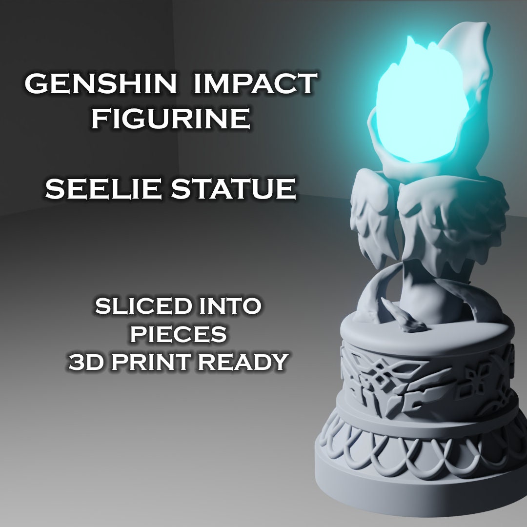 Seelie Statue Genshin Impact Figurine 3D Print Ready - Etsy