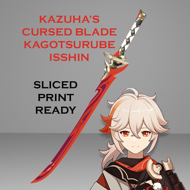 Kazuha's Cursed Blade Genshin Impact Kagotsurube - Etsy Singapore