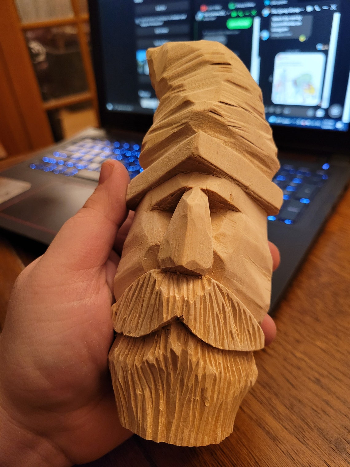 Custom 6" Hand-carved Basswood Wizard - Etsy