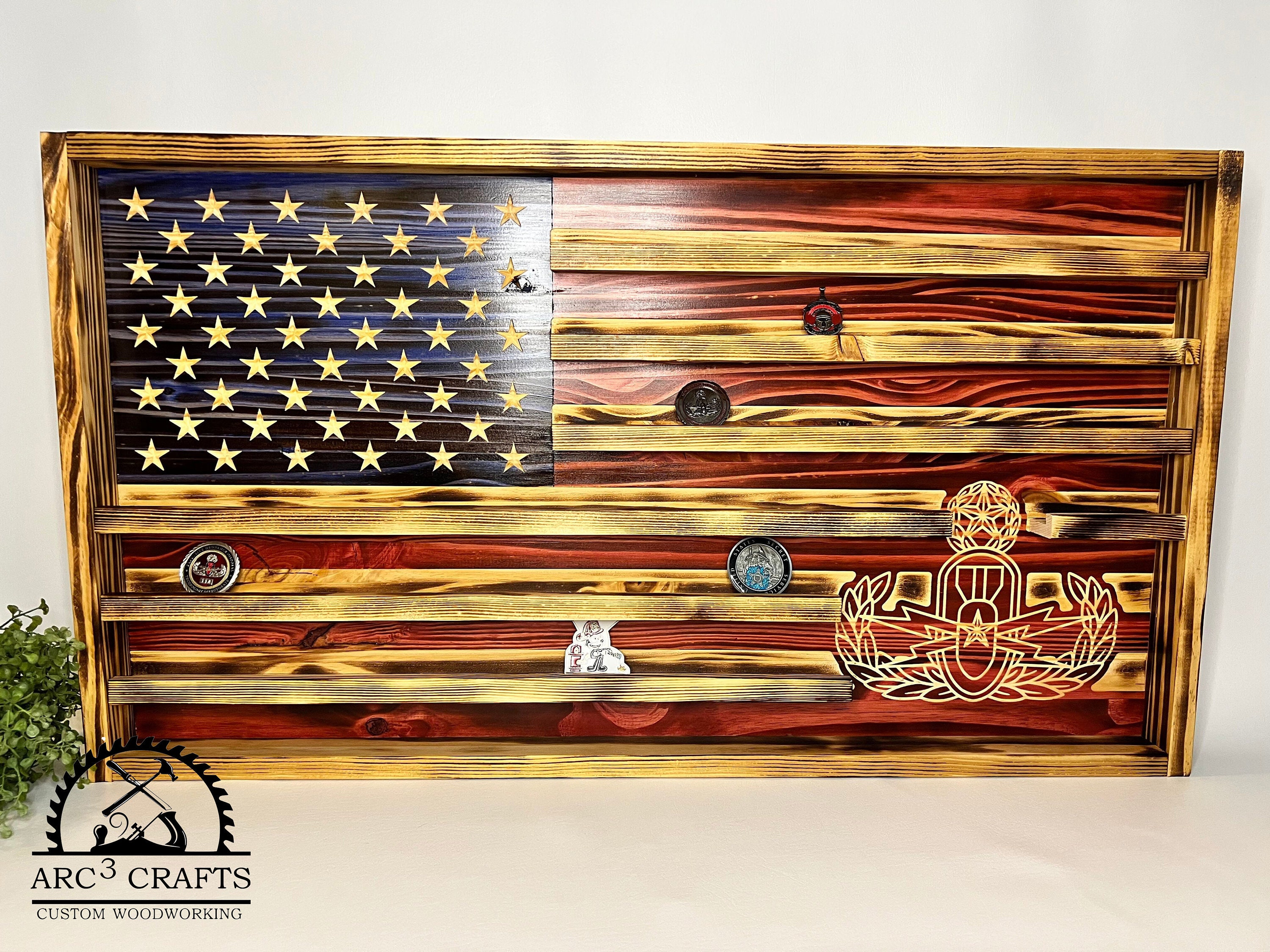 EOD Challenge Coin Flag Holder - Etsy