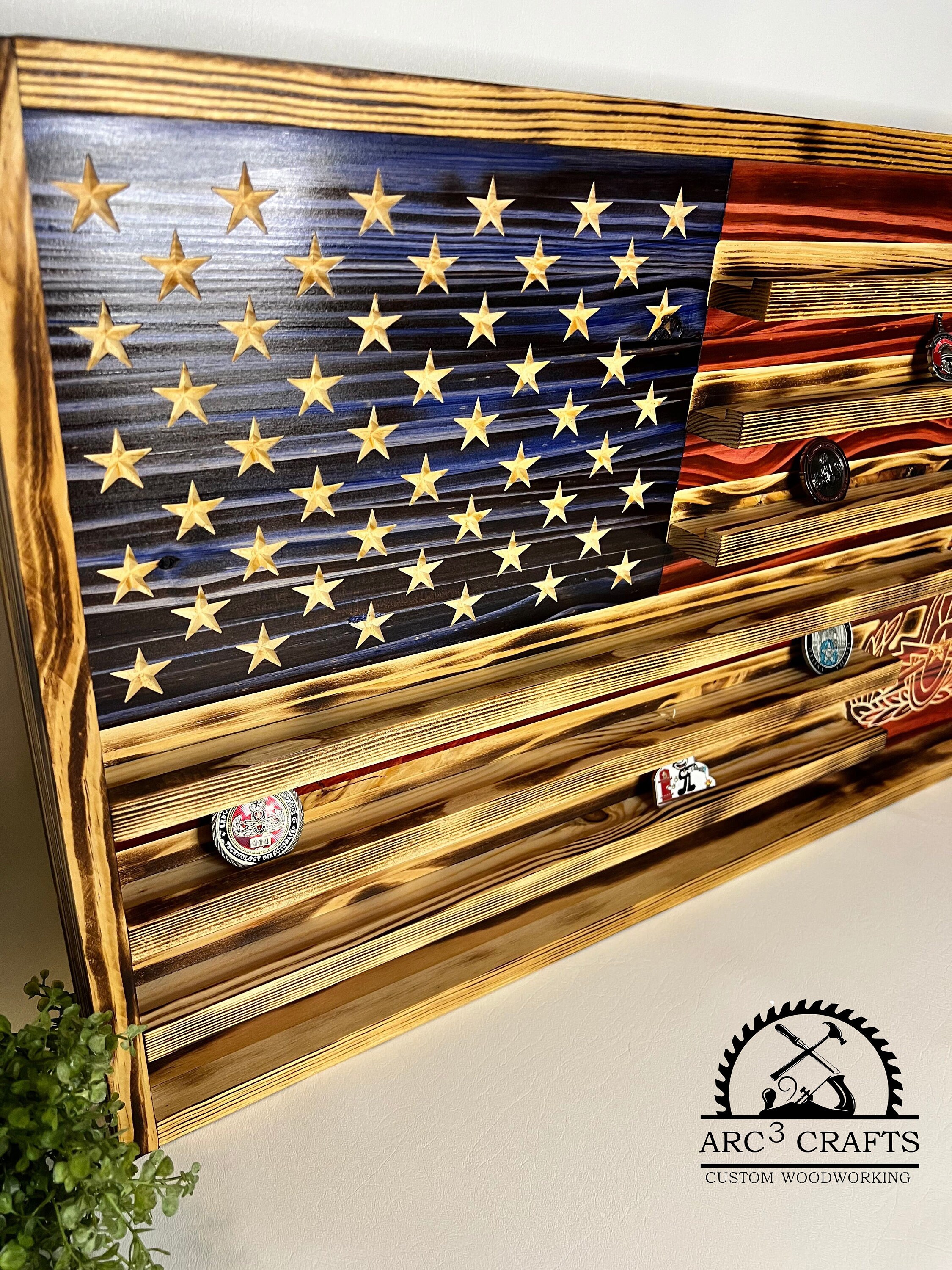 EOD Challenge Coin Flag Holder - Etsy