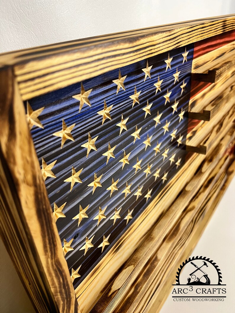 Eod Challenge Coin Flag Holder Etsy