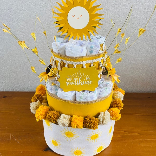 Neutral Diaper Cake - Etsy