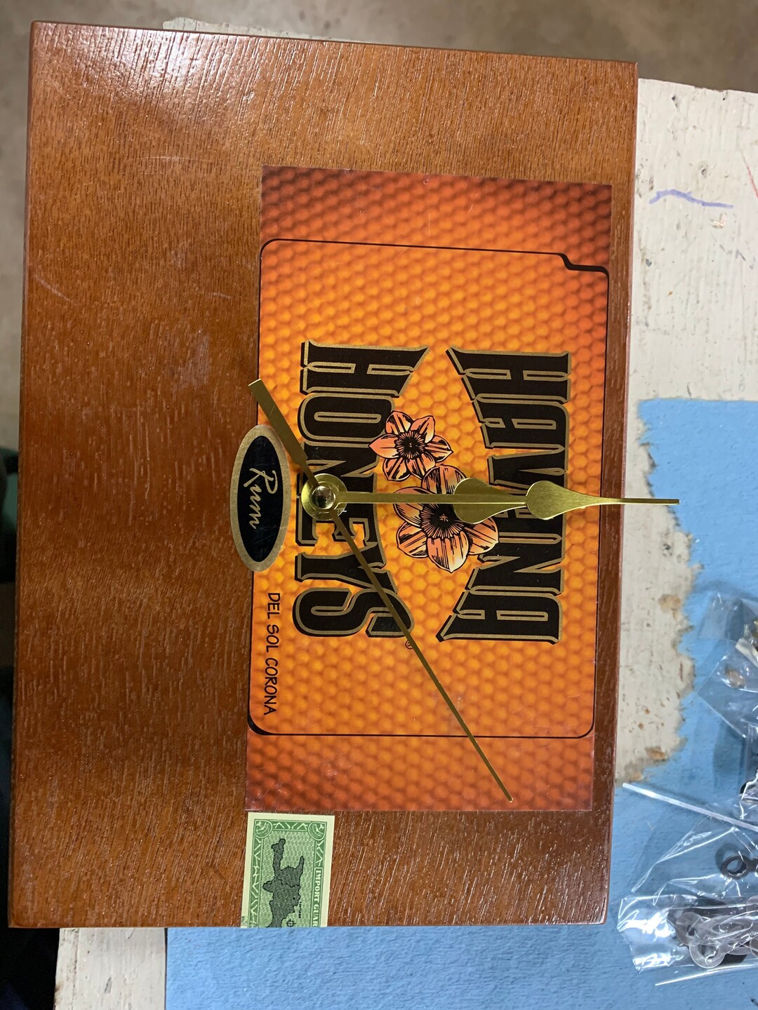 Havana Honey Cigar Box Clock - Etsy
