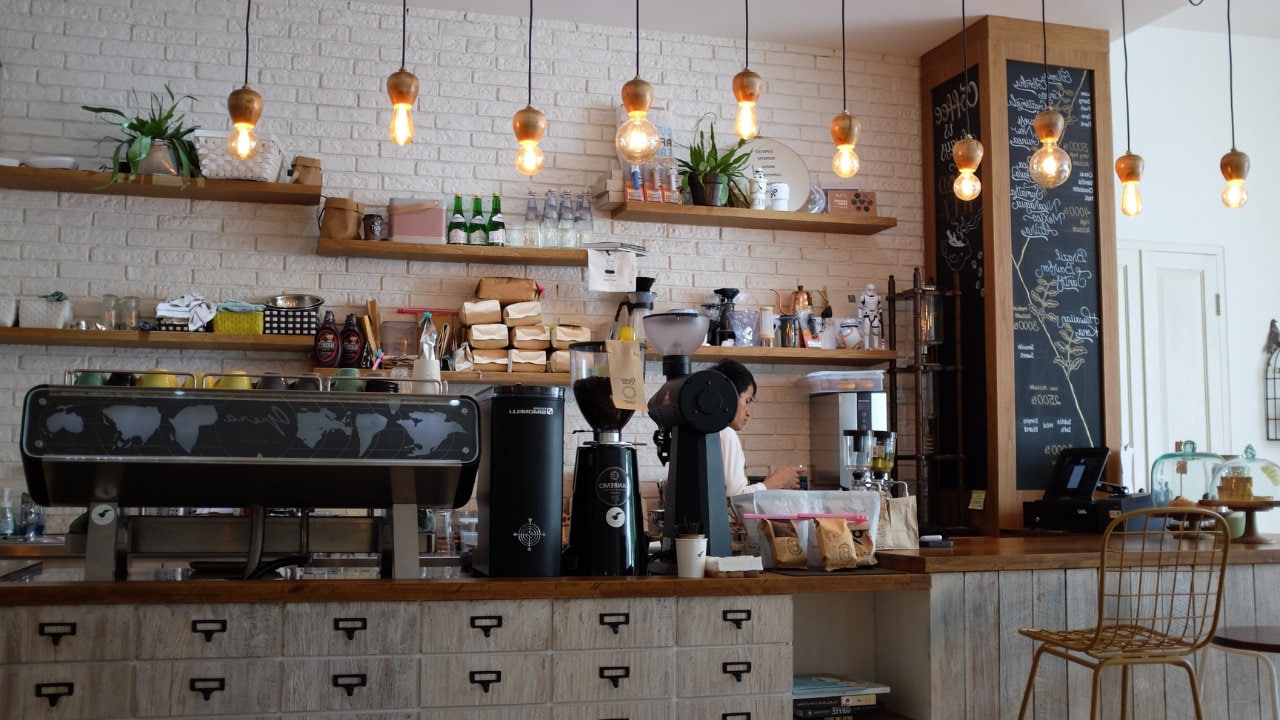 Minimal Coffee Shop , Digital Background - Etsy