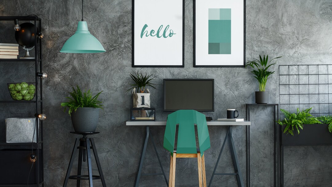 ZOOM BACKDROP, Digital Download, Touch of Green - Etsy