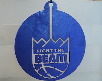 Light the Beam Sacramento Kings LED Ornament-basketball-golden 1 Center ...