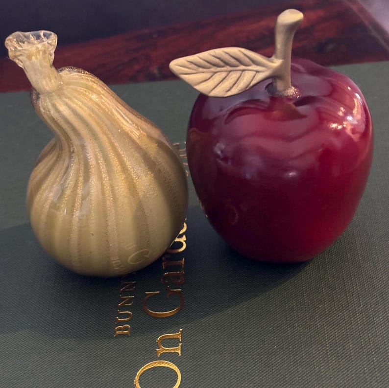 Glass Pear and Accent Decor - Etsy