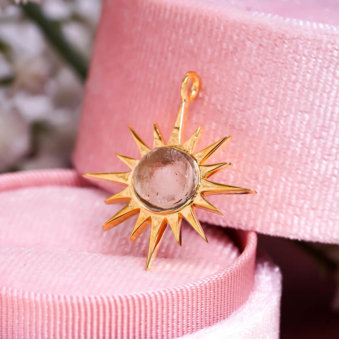 Handmade Libyan Desert Glass Necklace: Sterling Silver Bridal Pendant ...