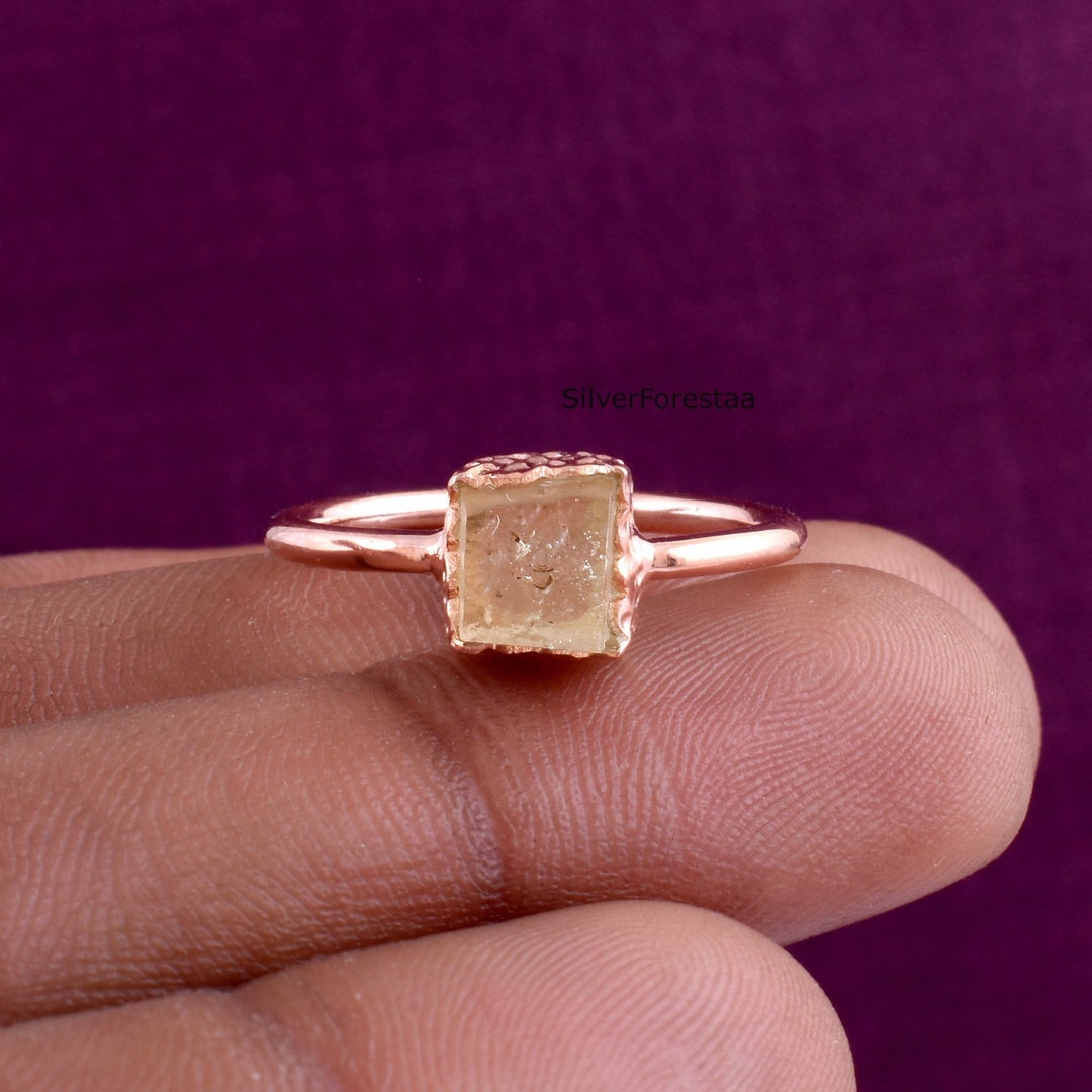 Genuine Libyan Desert Ring, 925 Sterling Silver Ring, Libyan Tektite ...