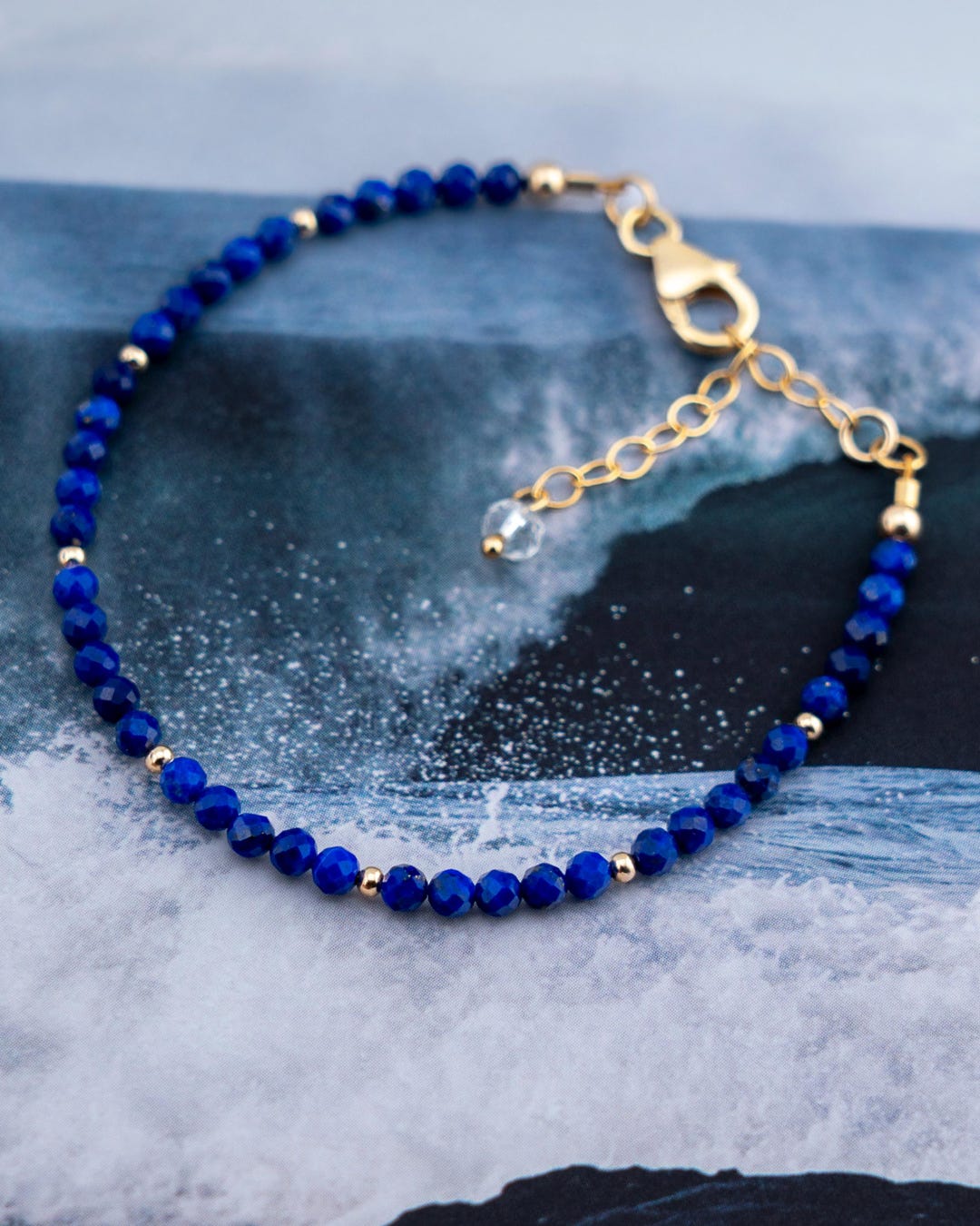 Oceanic Indigo Lapis Bracelet - Etsy