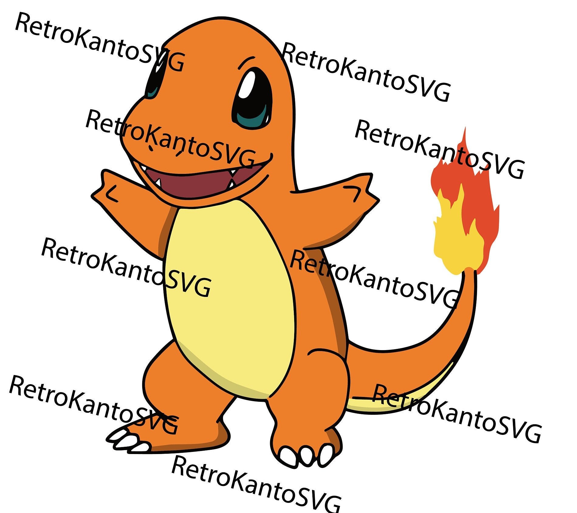 Charmander Pokemon SVG - Etsy