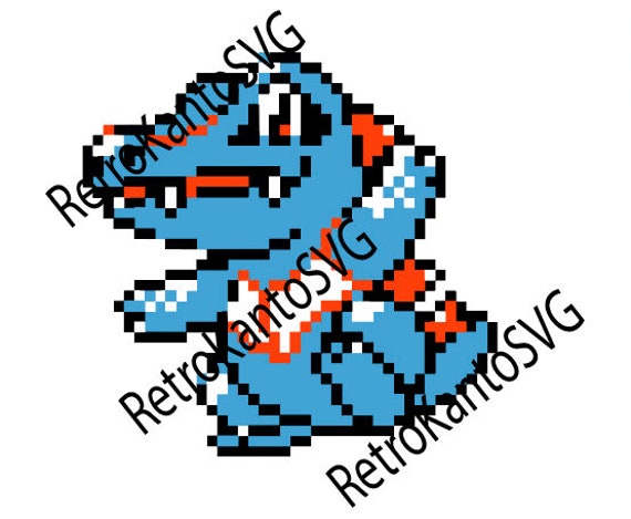 Totodile Sprite De 8 Bits Shining Legends Reverse Holo Totodile