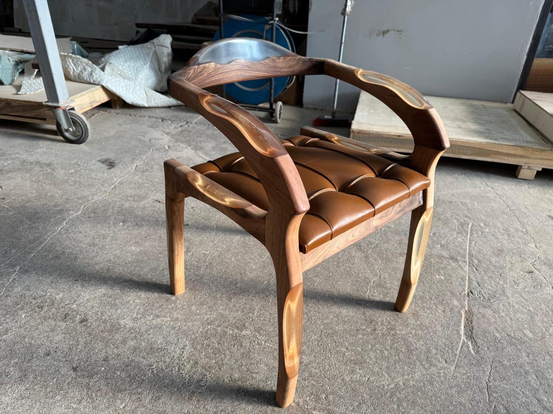 Walnut Epoxy Chair-epoxy Chair-wooden Chair-%100handmade-custom Made - Etsy