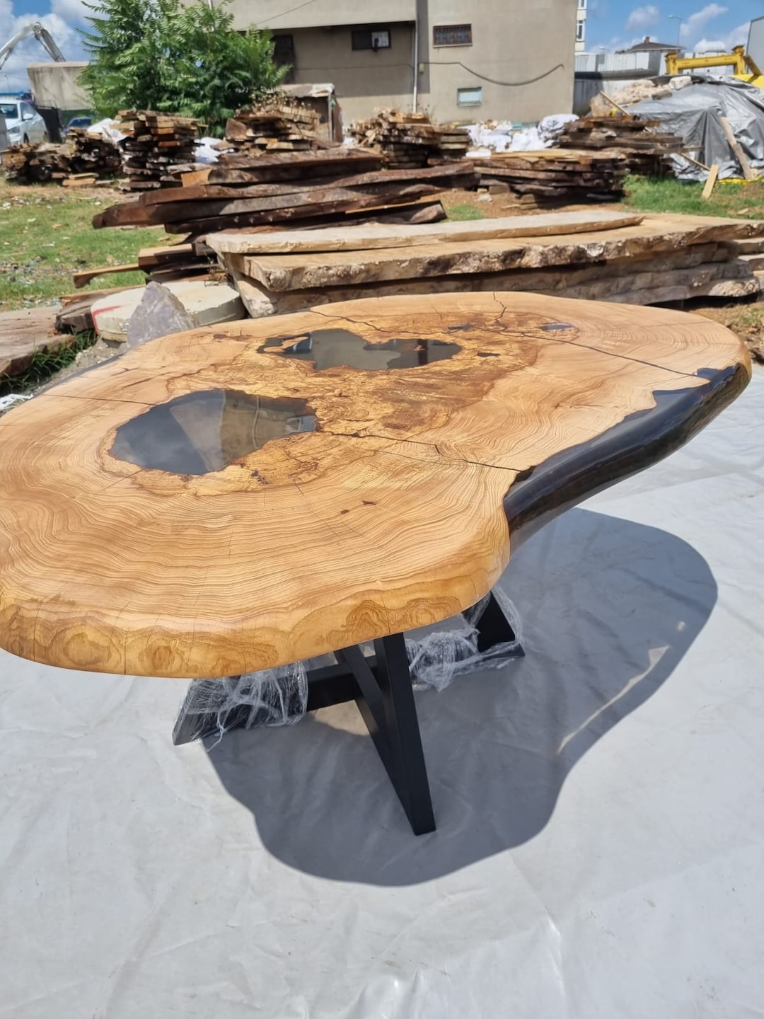 Ash Oak Natural Roundish Coffee Table - Etsy