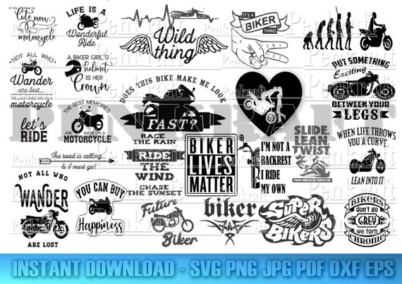 Motorcycle Bundle Svg Biker Quote Svg Patriotic Motorcycle - Etsy