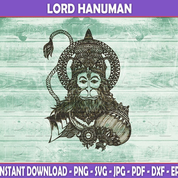 Hanuman Svg - Etsy