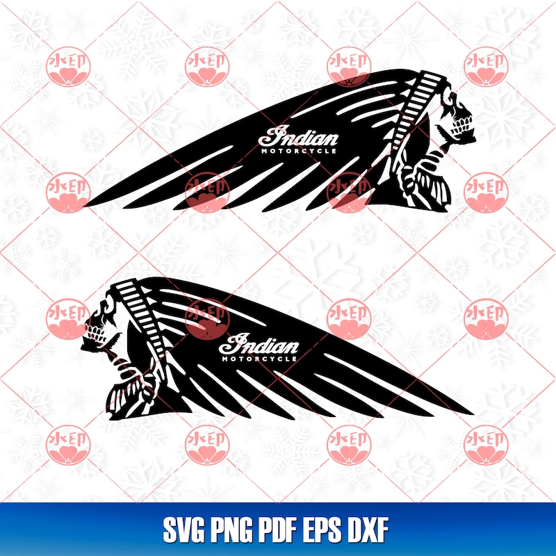 Indian Logo With Skull - Etsy UK