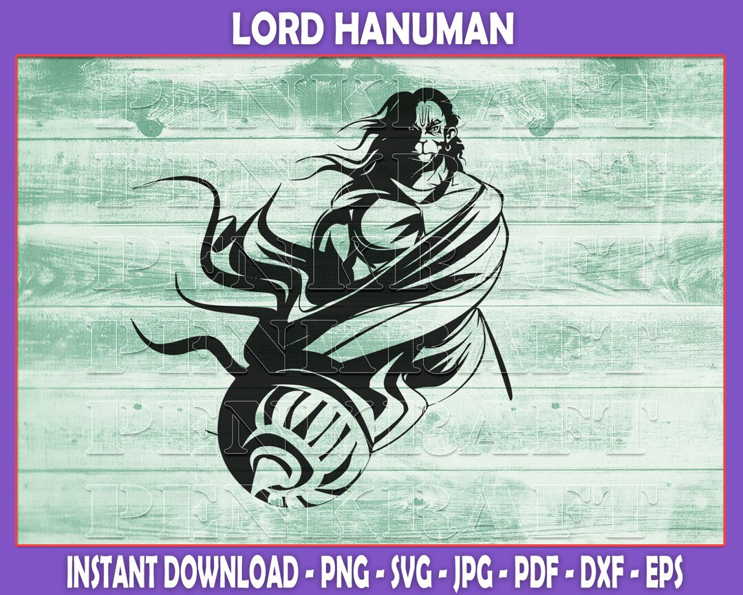 Lord Hanuman Svg, Hanuman Svg, Monkey God, Indian God, Hindu God, Hindu ...