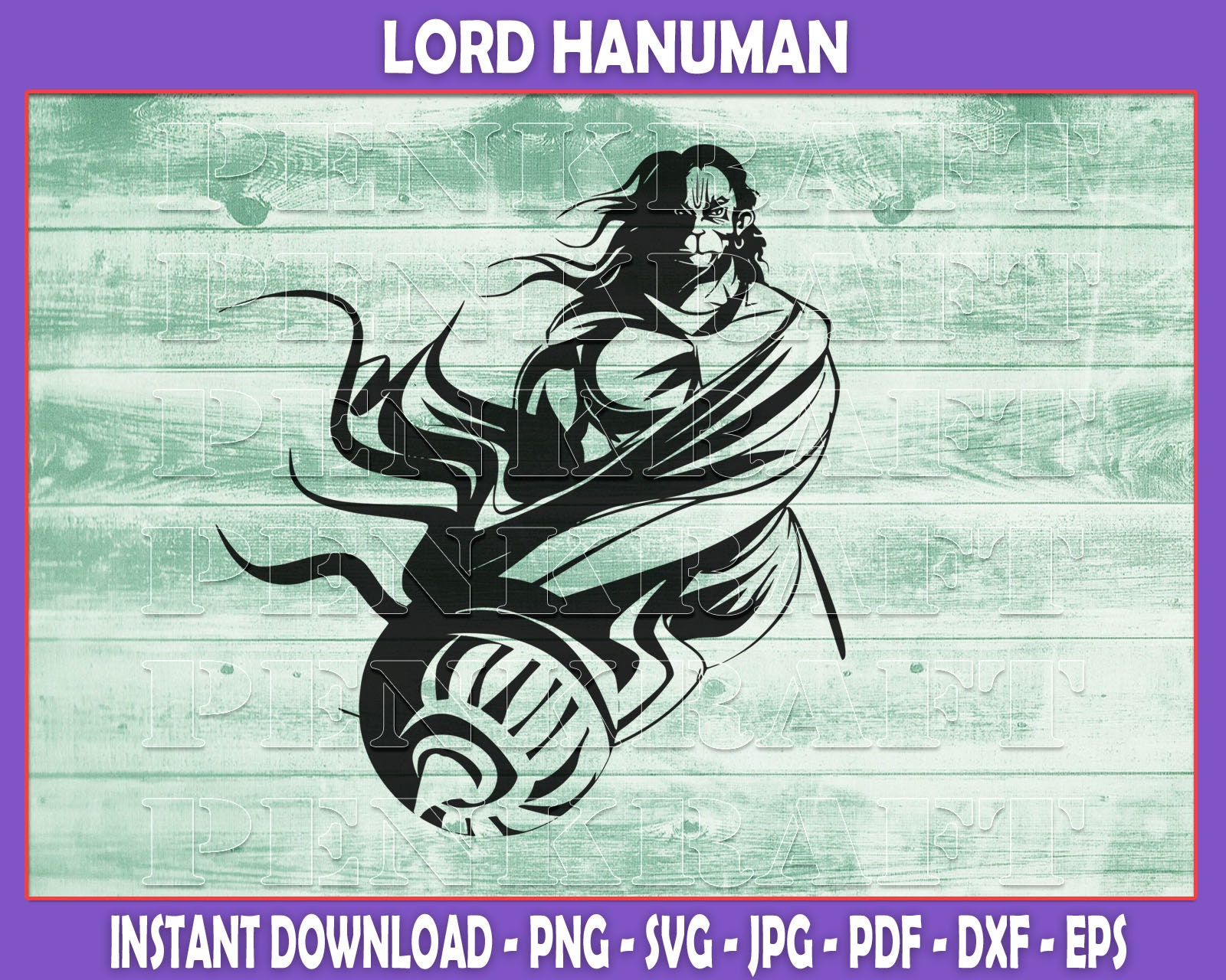 Lord Hanuman Svg, Hanuman Svg, Monkey God, Indian God, Hindu God, Hindu ...