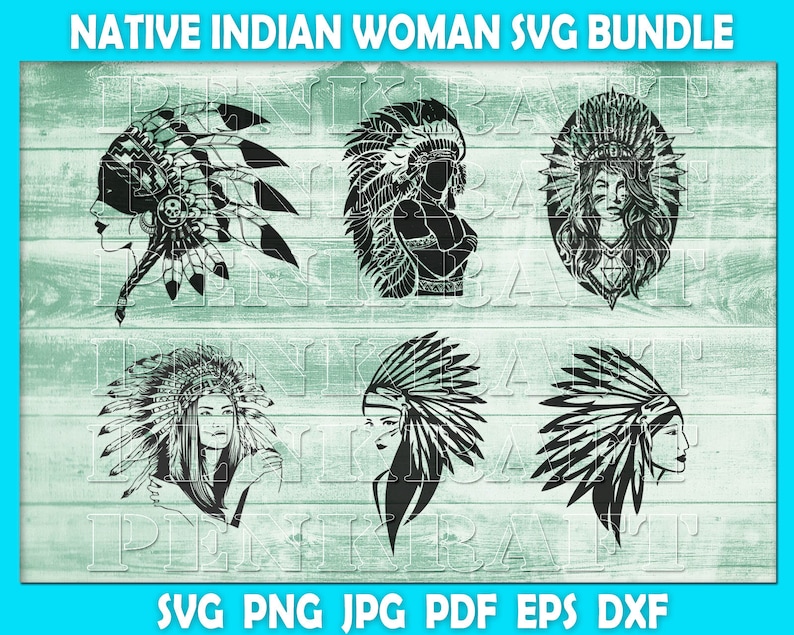 Native American Girl Svg Bundle, Native American Woman Svg, American ...