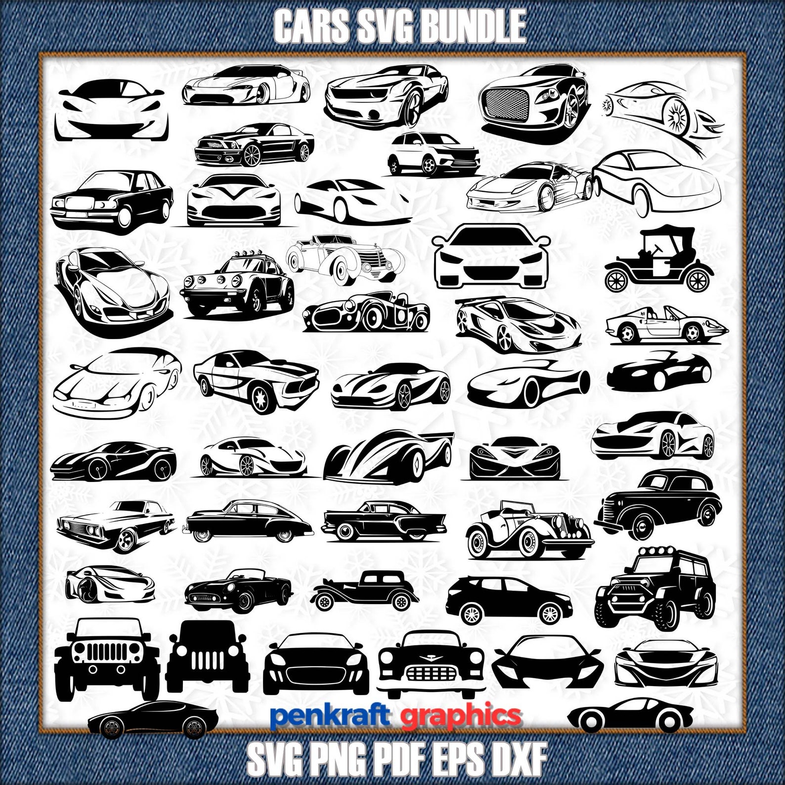 Cars SVG Bundle: Vintage & Sports Car Cut Files (digital Download) - Etsy