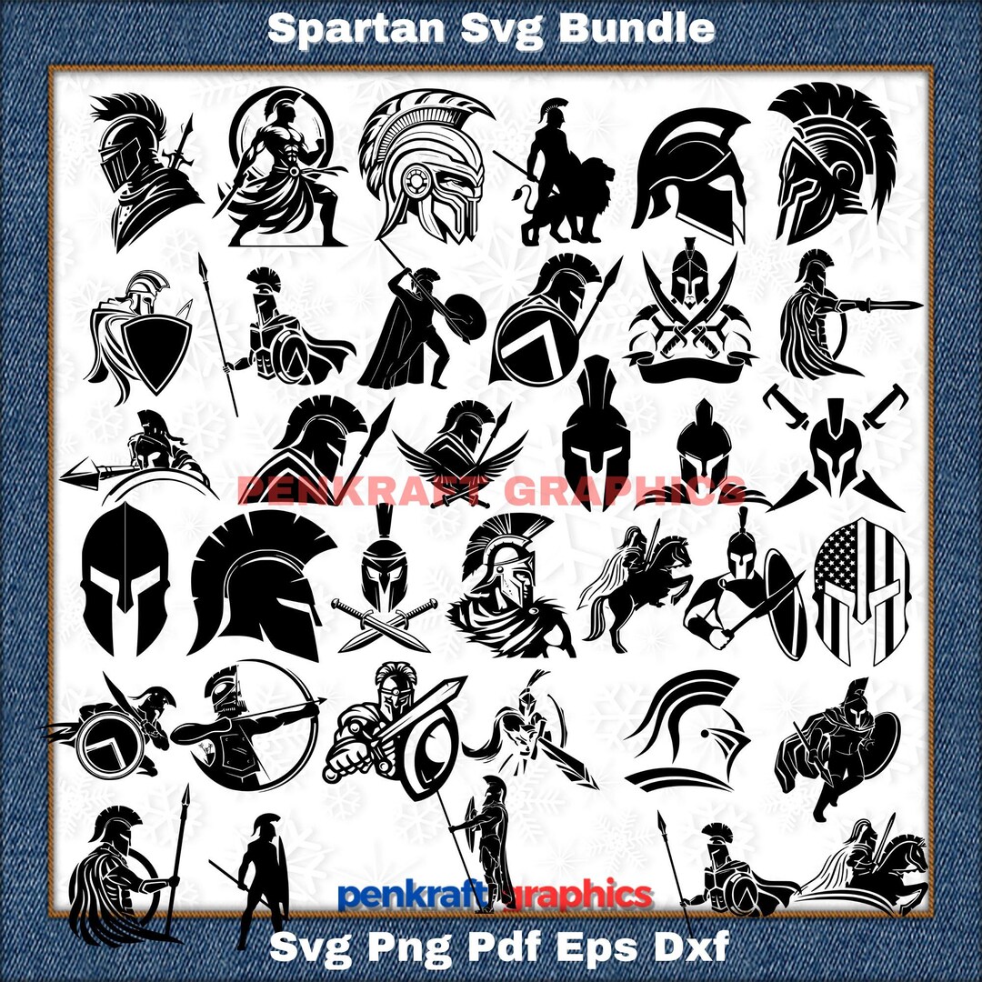 Spartan SVG Bundle, Spartan Warriors, Spartan Helmet, Spartan Mask ...