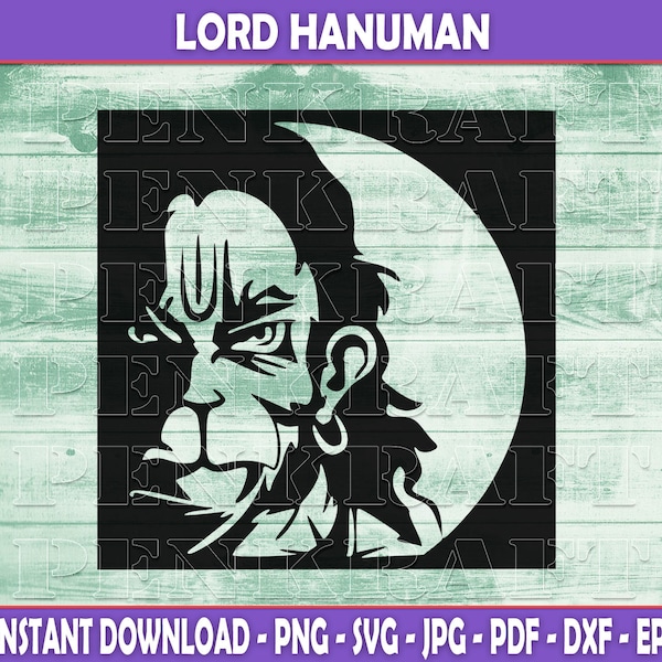Hanuman Svg - Etsy