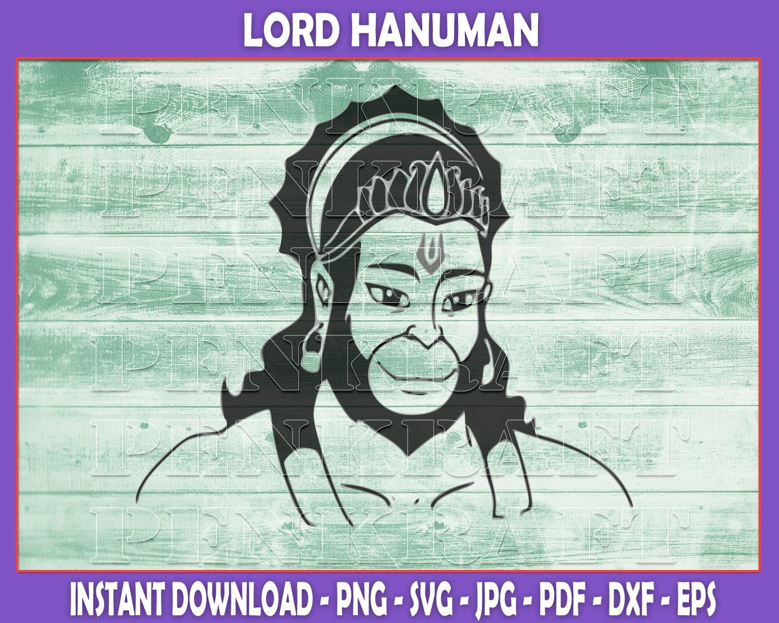 Lord Hanuman Svg, Hanuman Svg, Monkey God, Indian God, Hindu God, Hindu ...