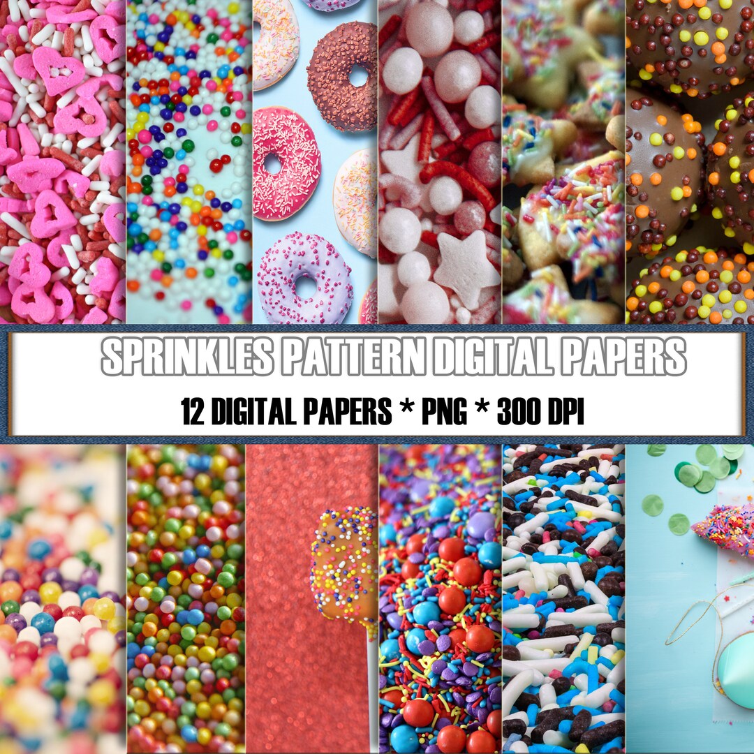 Sprinkle Digital Paper, Sprinkle Pattern, Sprinkle Wallpaper, Sprinkle ...