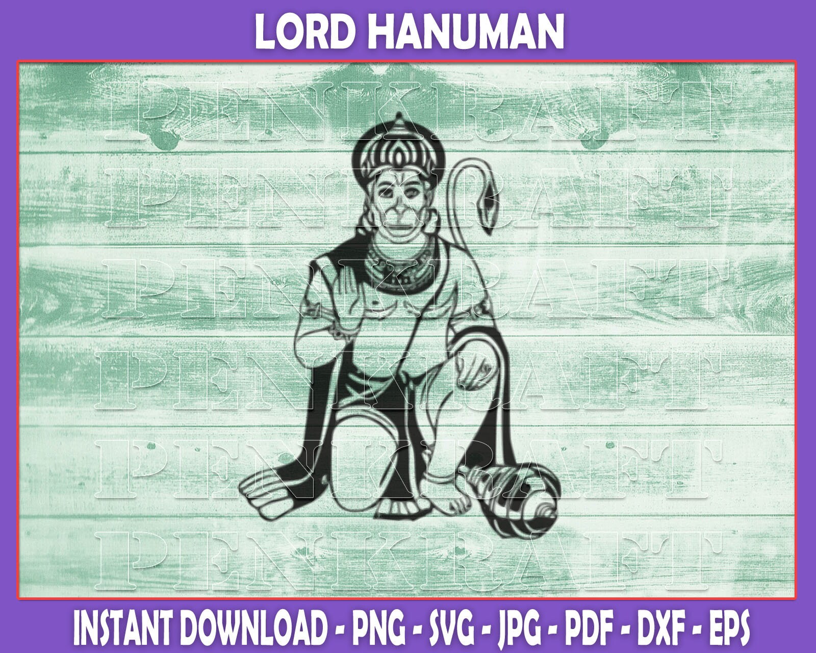 Lord Hanuman Svg, Hanuman Svg, Monkey God, Indian God, Hindu God, Hindu ...