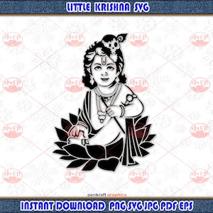 Little Krishna Svg, Lord Krishna, Indian God, Hindu God, Hindu Deity ...