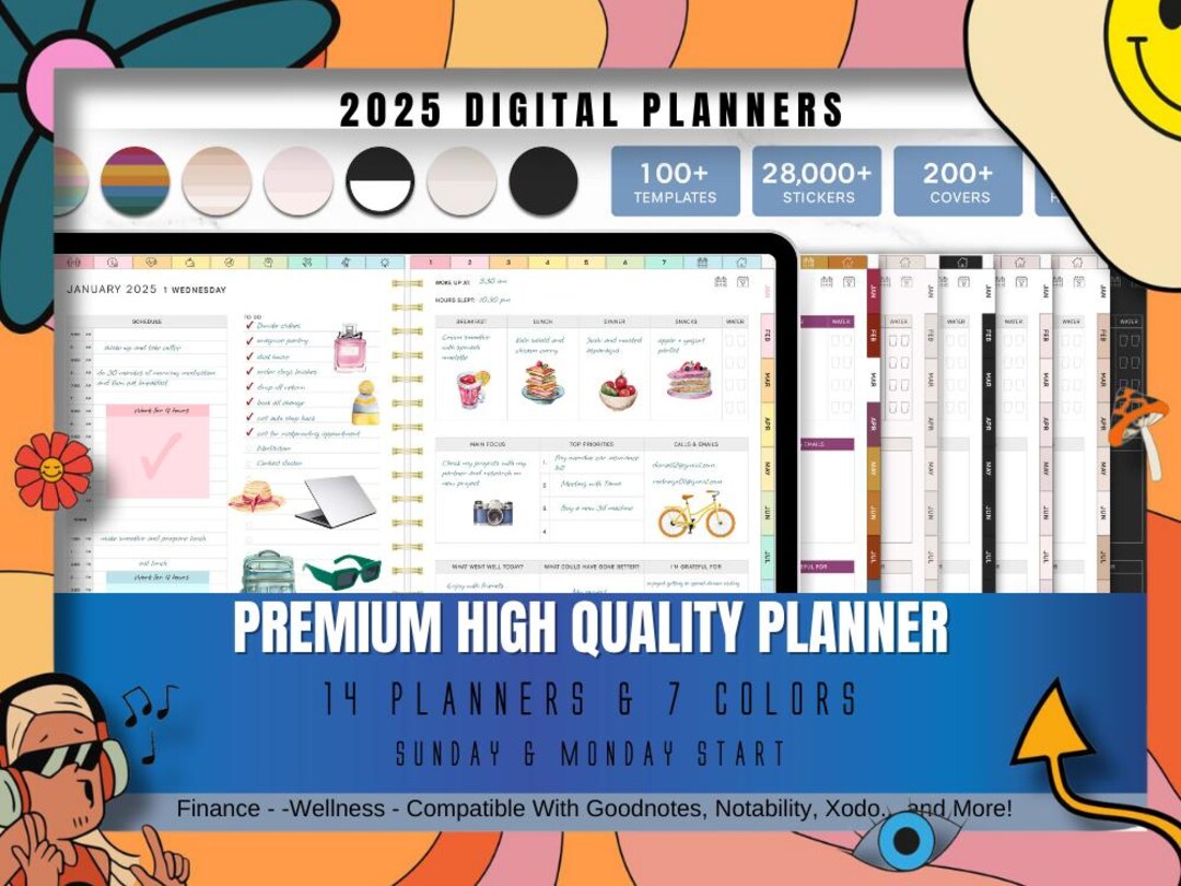 2025 Digital Planner Goodnotes, Android & iPad Planner, Digital ...