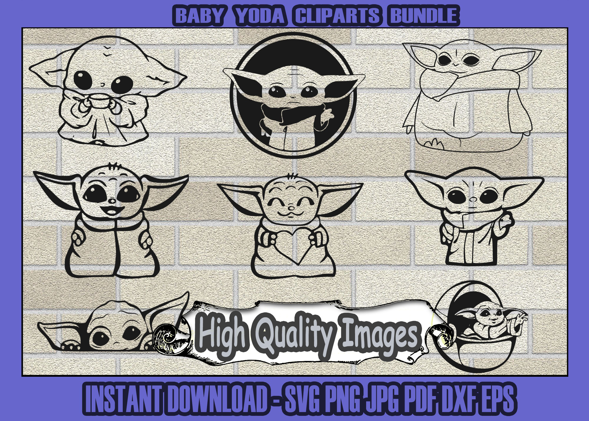 Baby Yoda Svg Bundle Baby Yoda Cliparts Baby Yoda Vector - Etsy UK