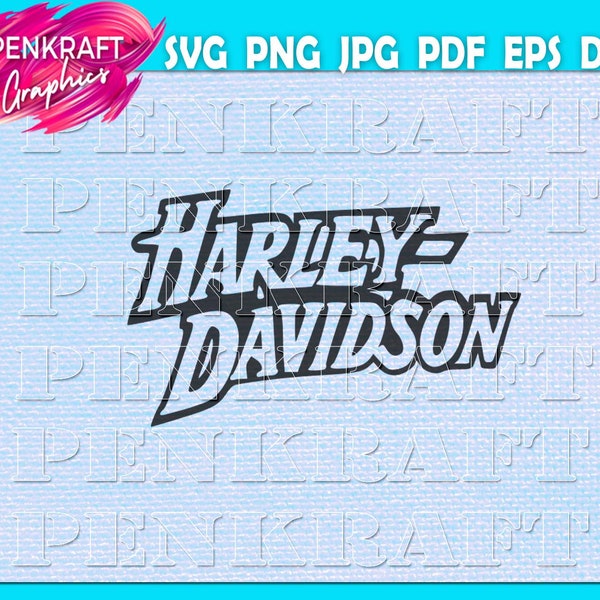 Harley Davidson Logo Dxf - Etsy