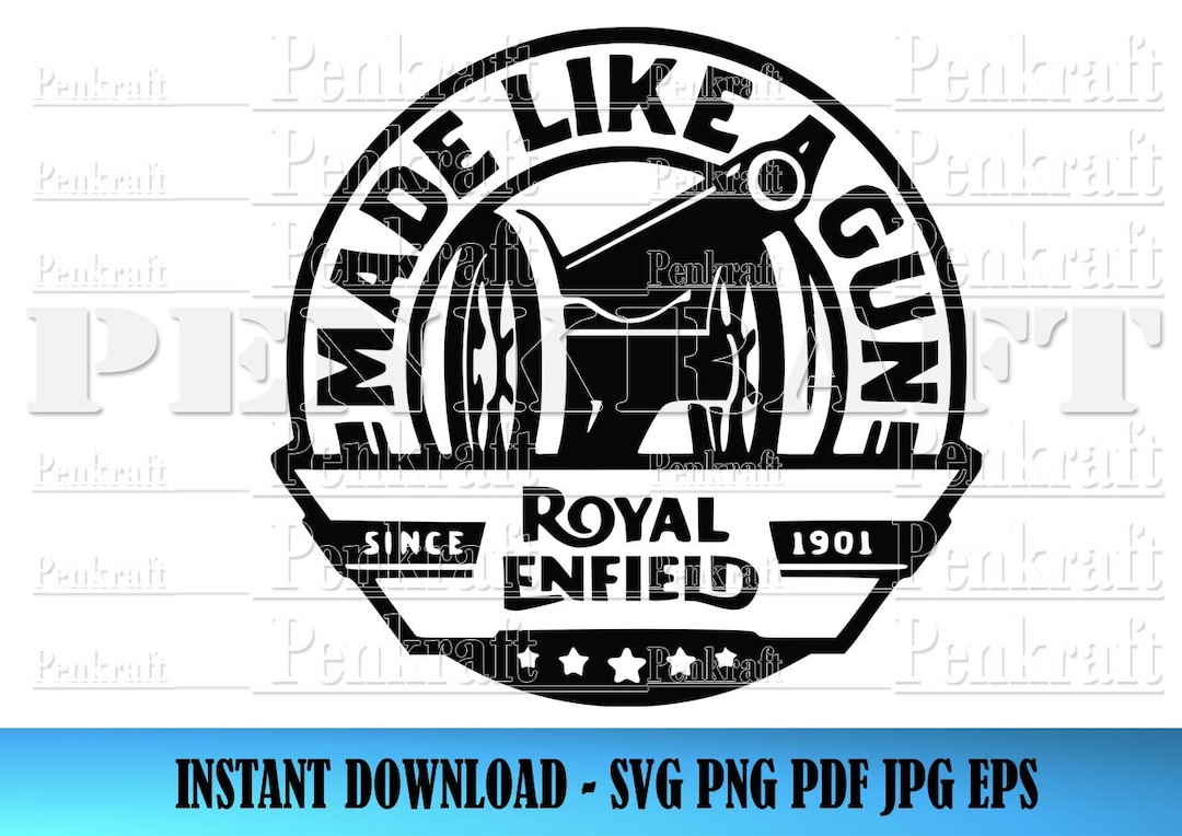 Made Like a Gun Motorcycle Emblem, Motorcycle Svg, Motorcycle Clipart ...