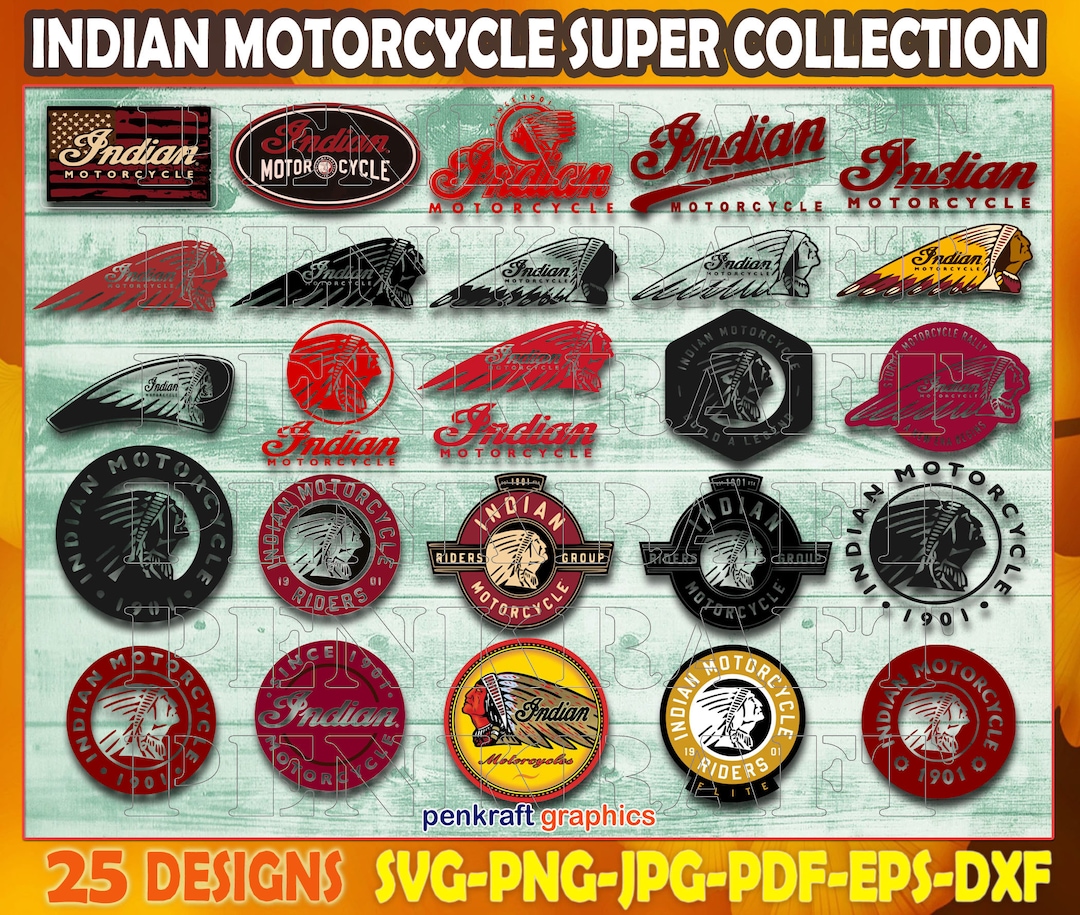 25 Indian Motorcycle Svg Bundle, Indian Motorcycle Design, Indian ...