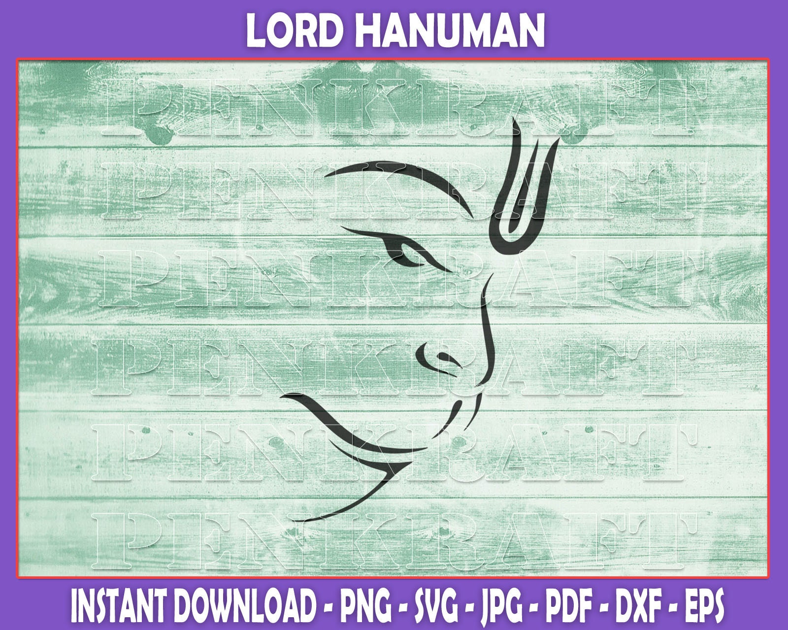 Lord Hanuman Svg Hanuman Svg Monkey God Indian God Hindu - Etsy Australia