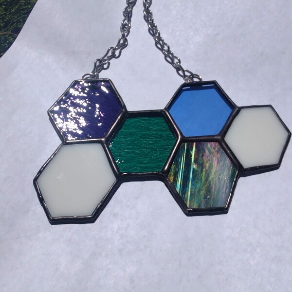 Honeycomb Stained Glass - Etsy