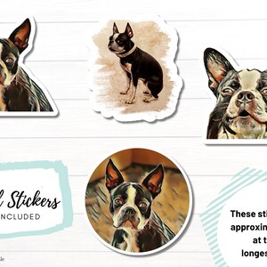 Boston Terrier Sticker Pack | 27 Stickers Included | Decal | Sticker ...