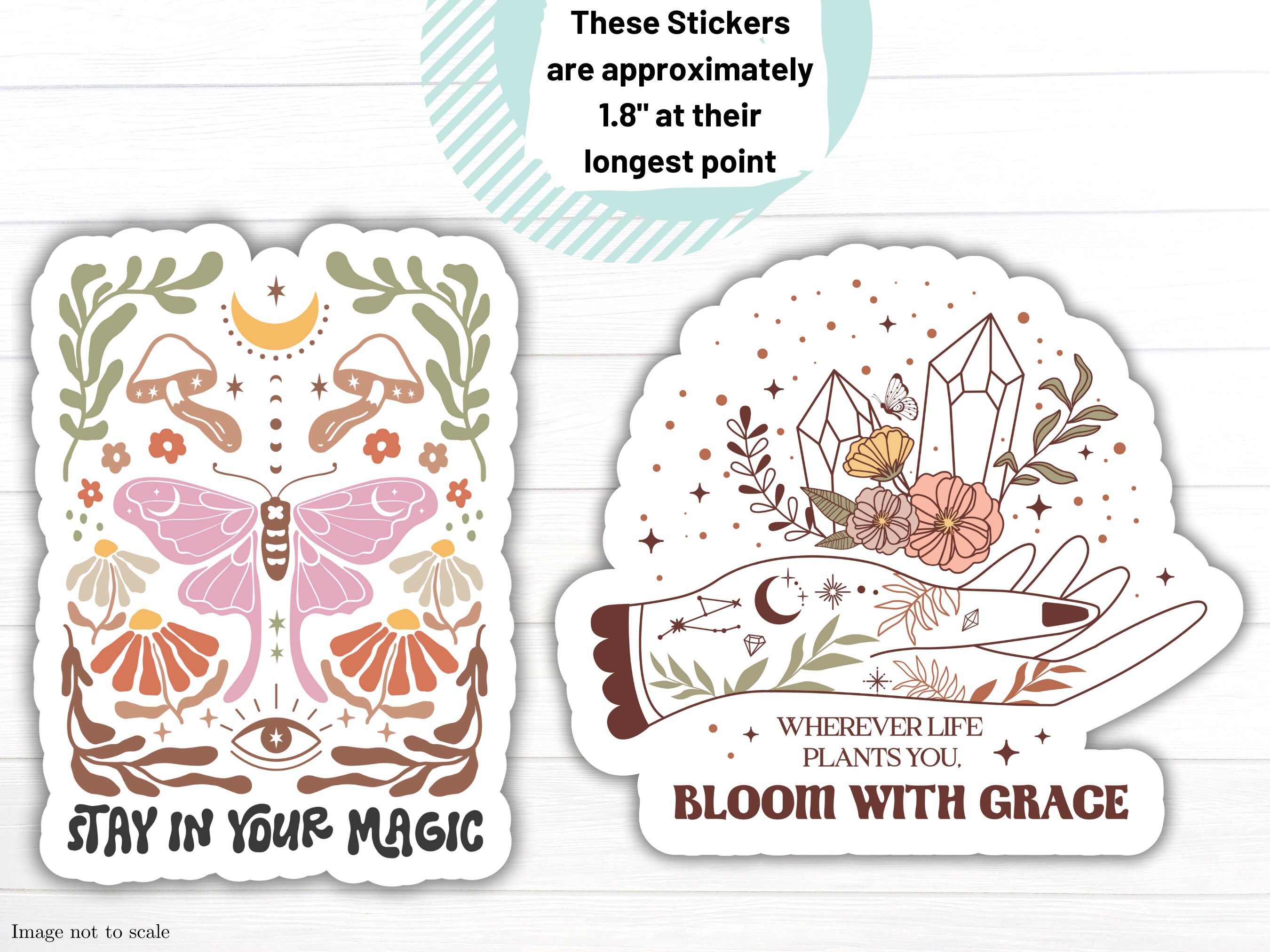 Retro Inspirational Quotes Sticker Pack Pack of 25 Stickers ...