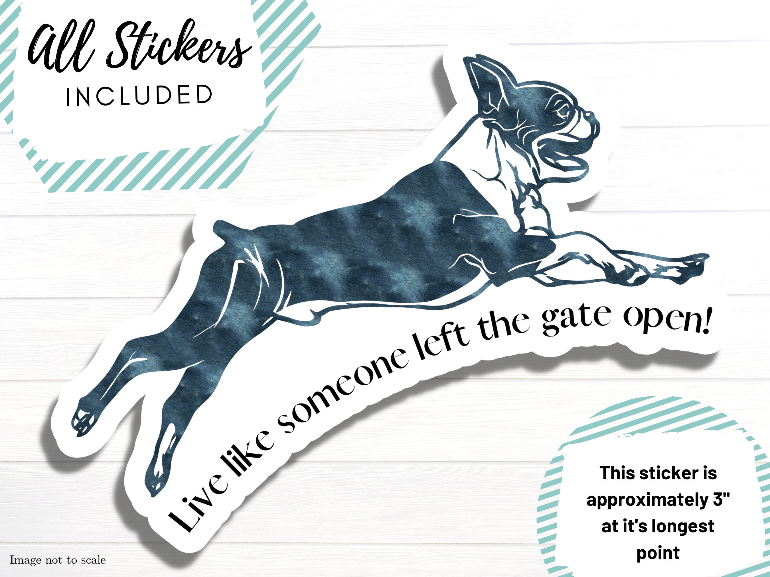 Boston Terrier Sticker Pack 27 Stickers Included Decal Sticker Boston ...