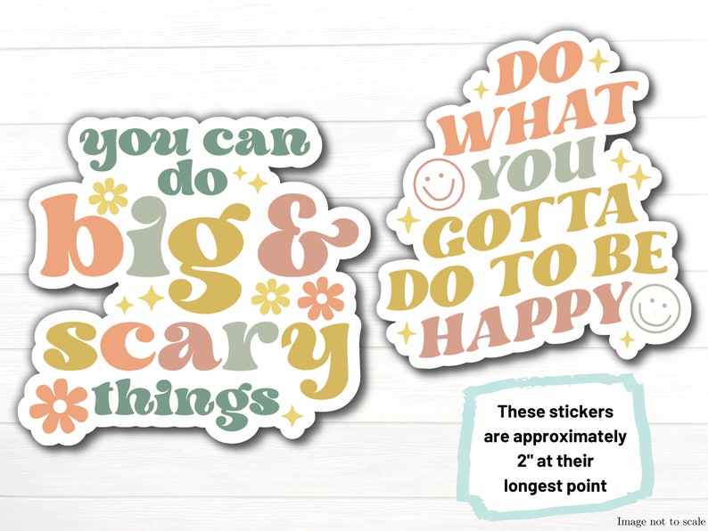 Words of Encouragement Sticker Pack Pack of 17 Stickers Motivational ...