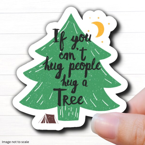 Tree Hugger Sticker - Etsy
