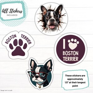 Boston Terrier Sticker Pack | 27 Stickers Included | Decal | Sticker ...